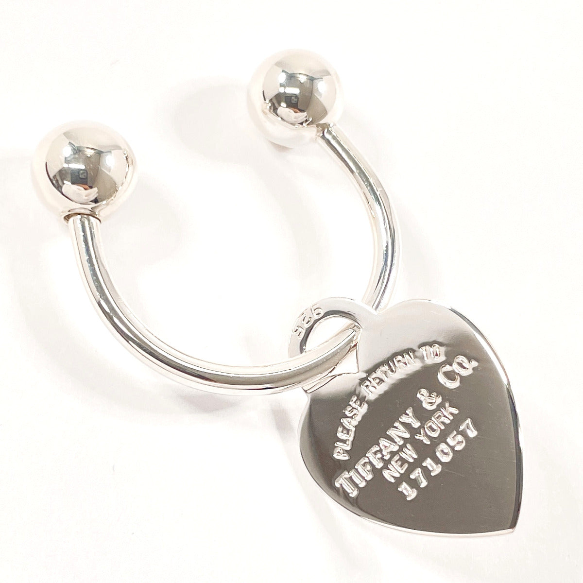 TIFFANY&Co. key ring heart tag key ring Return to Silver925 Silver Wom ...