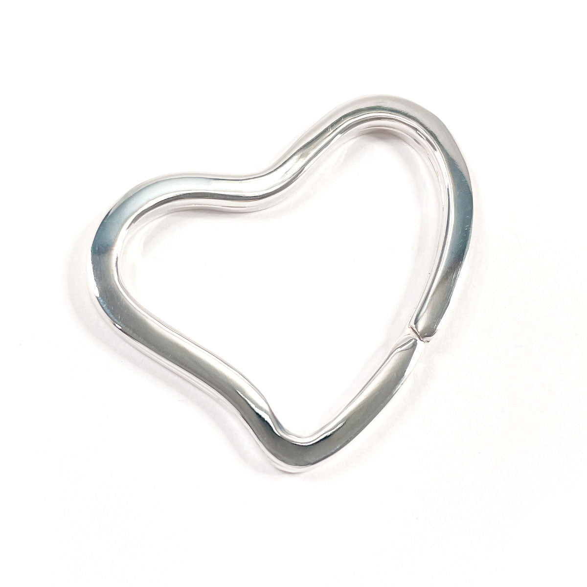 TIFFANY&Co. key ring Open Heart Keyring Elsa Peretti Silver925 Silver ...