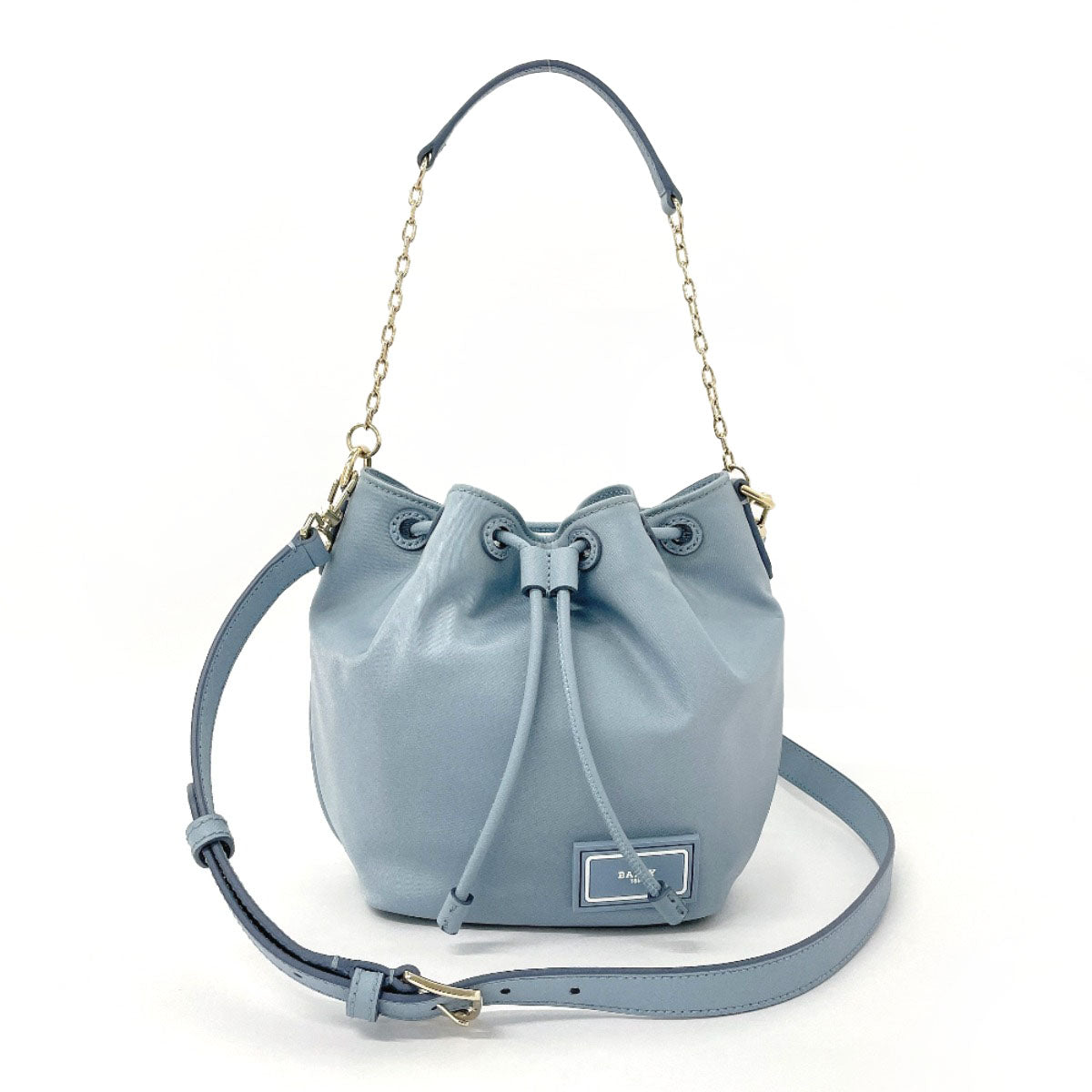 BALLY Shoulder Bag 6301214 drawstring bag 2way Nylon blue Women Second ...
